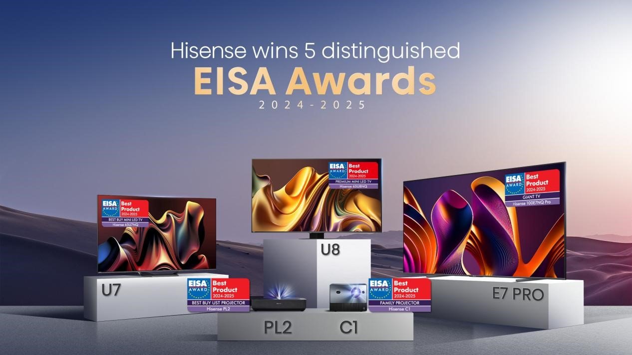 Hisense Wins Host of EISA Awards 2024-2025 for Innovation and Excellence – The Brand Berries